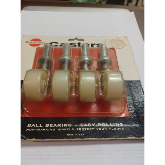Ball | Other | Vintage 4 Piece Caster Set Ball Bearings Easy Rolling ...